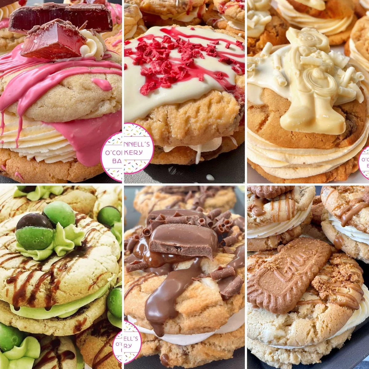6 Cookie Sandwich Selection Box (UK) – O'Connell's Bakery